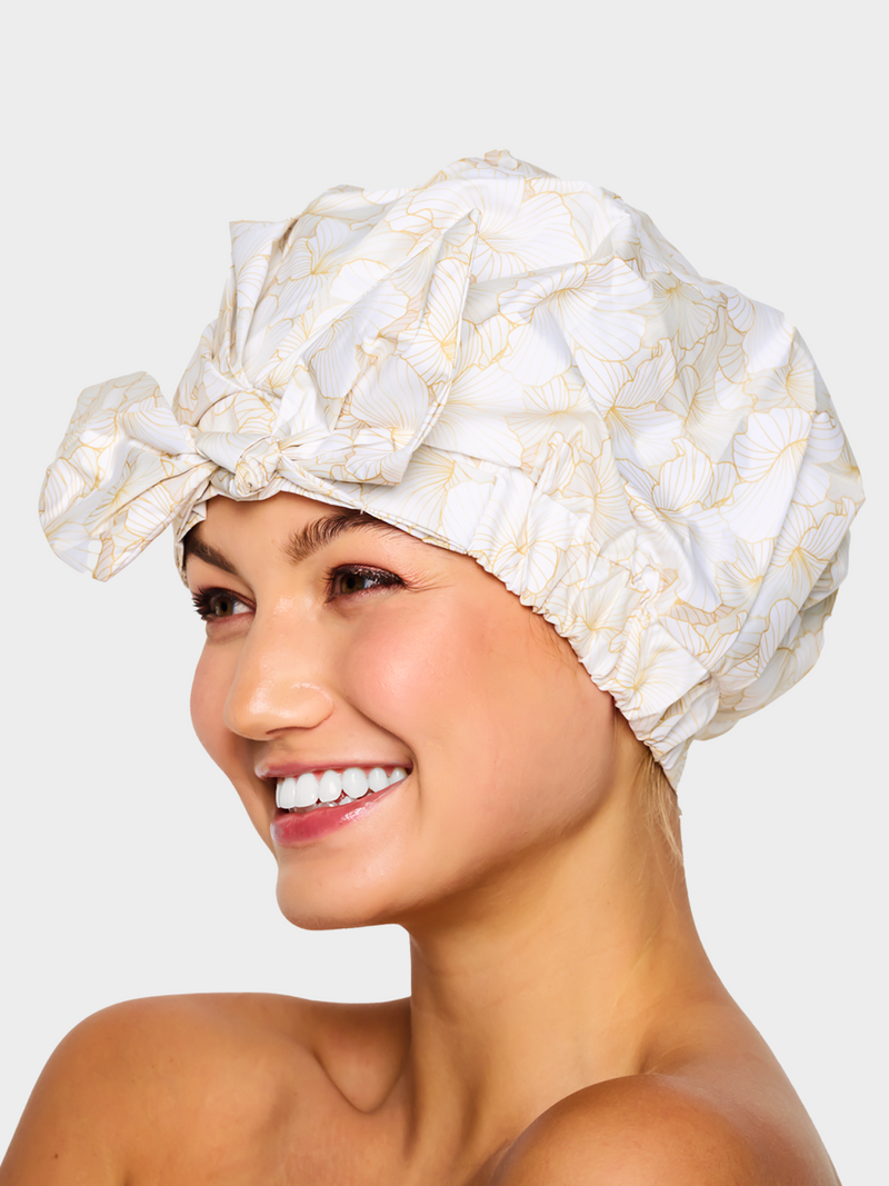 Golden Bloom Shower Cap – Betty Dain Creations